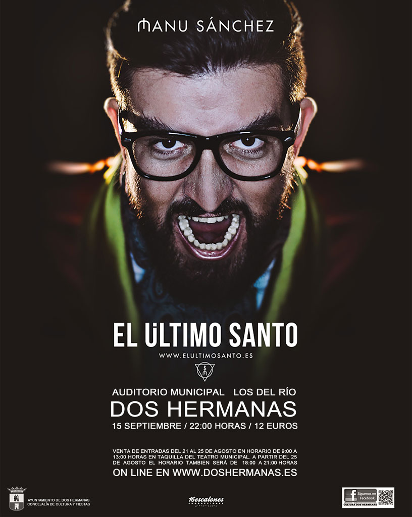Manu Sánchez actúa en el Auditorio en septiembre con ‘El último Santo’